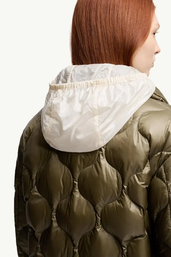 Moncler Lombi Hooded Mid-length Down Jacket