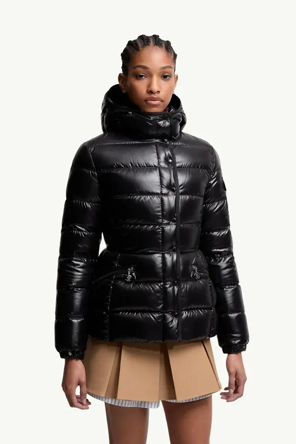Moncler Barante Hooded Short Down Jacket - Black