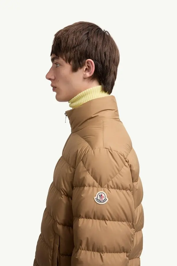 Moncler Baudinet Short Down Jacket - Beige