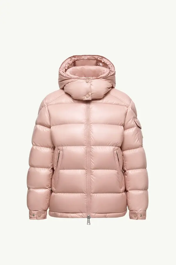 Moncler Maire Hooded Down Jacket - Pink