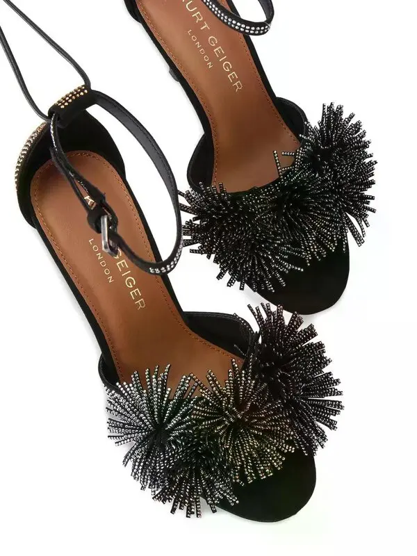 Kurt Geiger 90mm Pom Pom Sandals