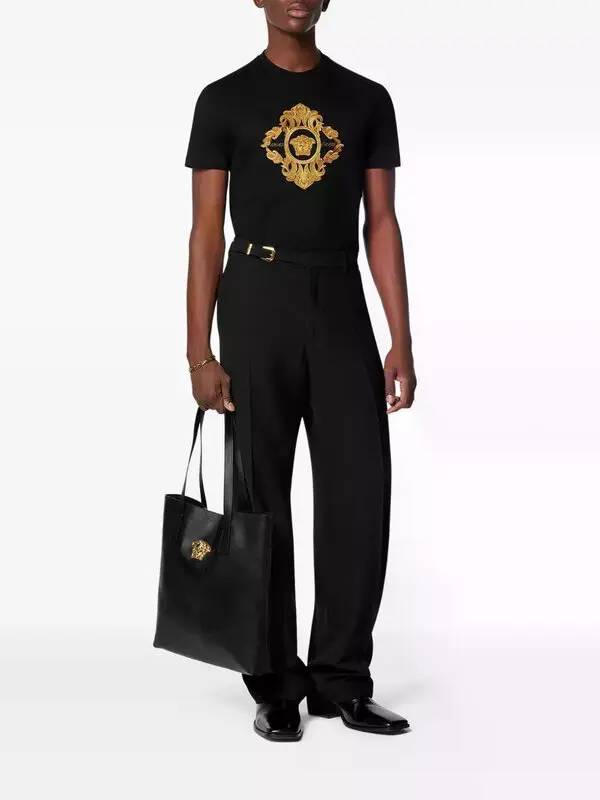Versace Architectural Baroque-embroidered T-shirt