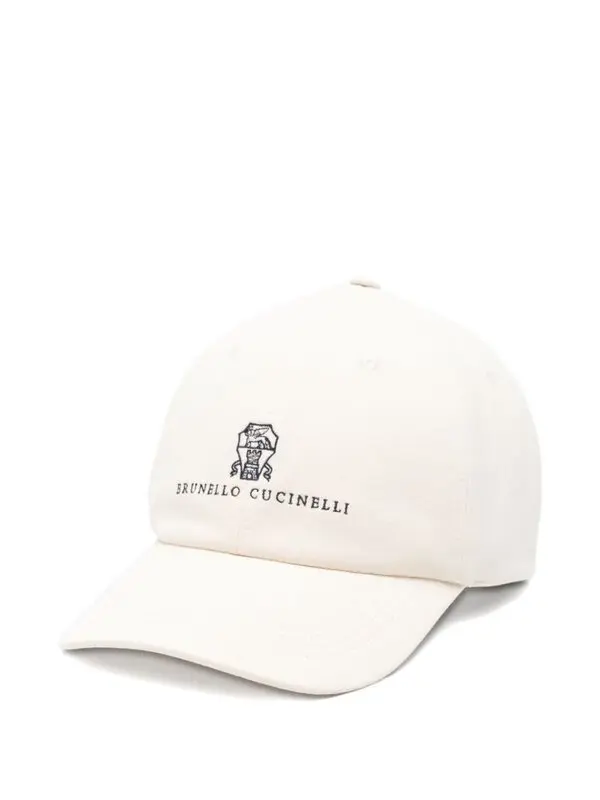 Brunello Cucinelli Logo Baseball Cap - White