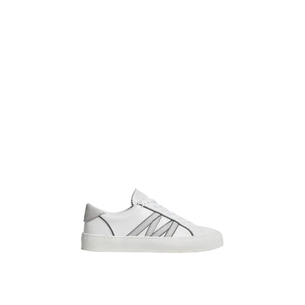Moncler Monaco2 Leather And Glitter Sneakers