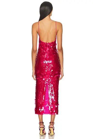 Retrofete Alana Dress - Cerise