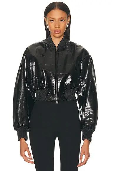 Stella McCartney Croco Bomber