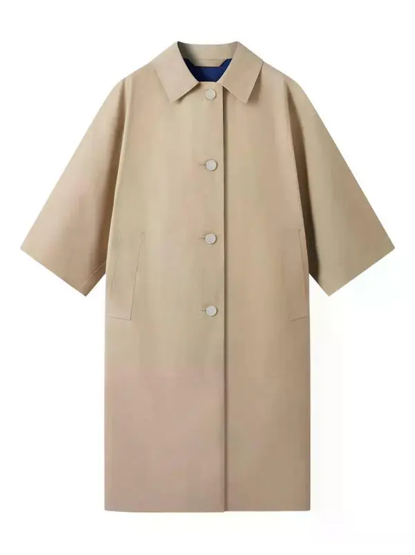 Mackintosh Collin Buttoned-up Coat - Neutrals