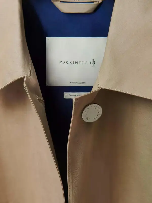 Mackintosh Collin Buttoned-up Coat - Neutrals