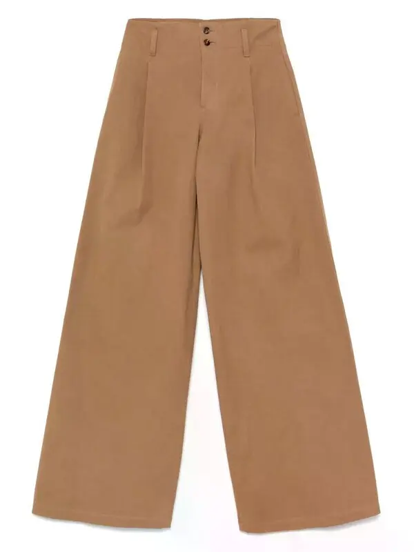 Chloé Buttoned Trousers - Brown