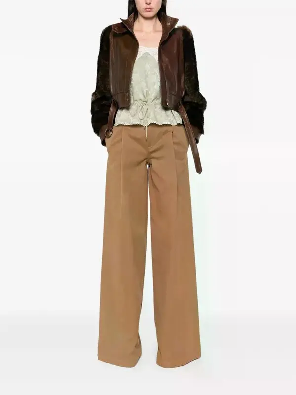Chloé Buttoned Trousers - Brown