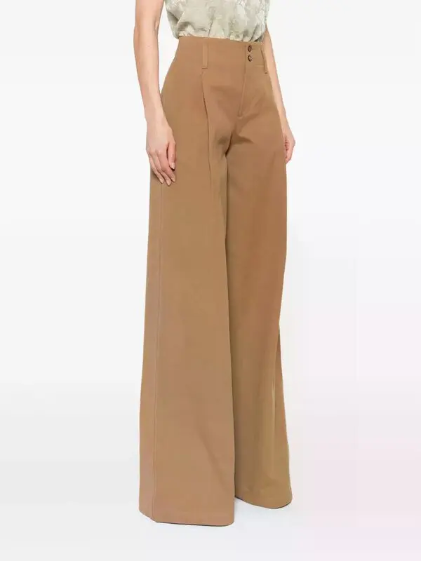 Chloé Buttoned Trousers - Brown