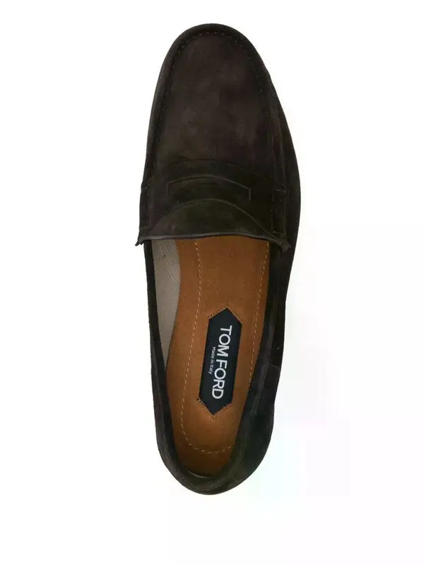 TOM FORD Suede Penny Loafers