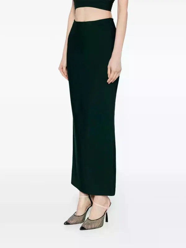 HERVE L. LEROUX Bandage Ankle Length Column Skirt
