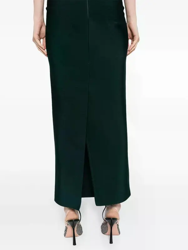 HERVE L. LEROUX Bandage Ankle Length Column Skirt