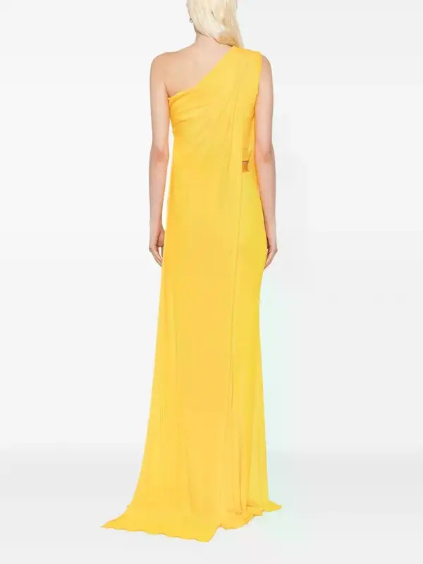 HERVE L. LEROUX One-shoulder Draped Top