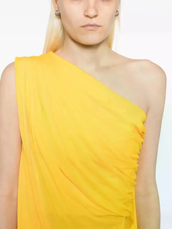 HERVE L. LEROUX One-shoulder Draped Top