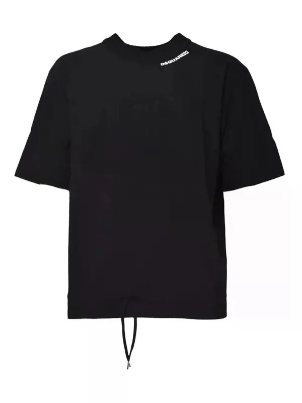 Dsquared2 Drawstring-hem T-shirt - Black