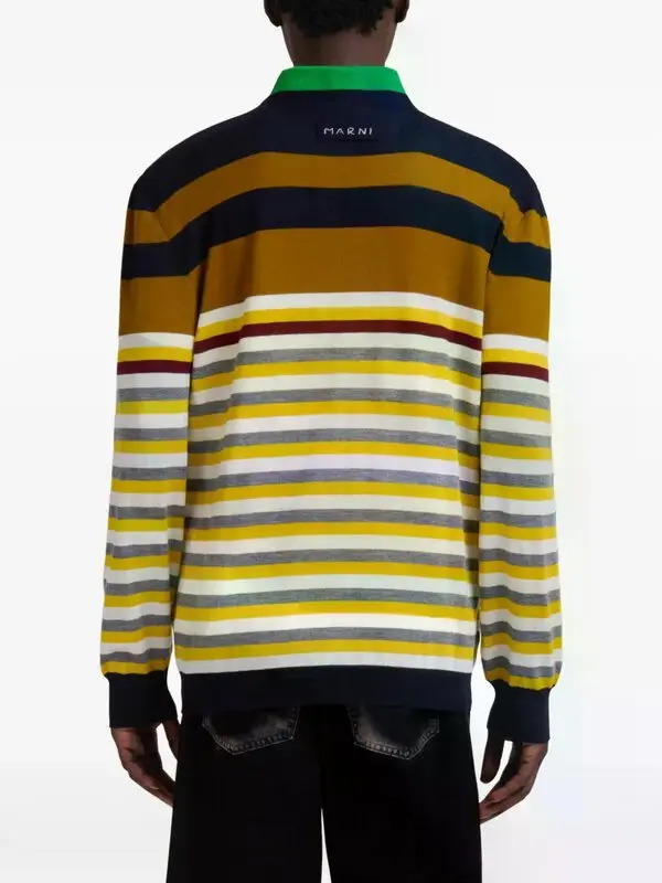 Marni Striped V-neck Sweater