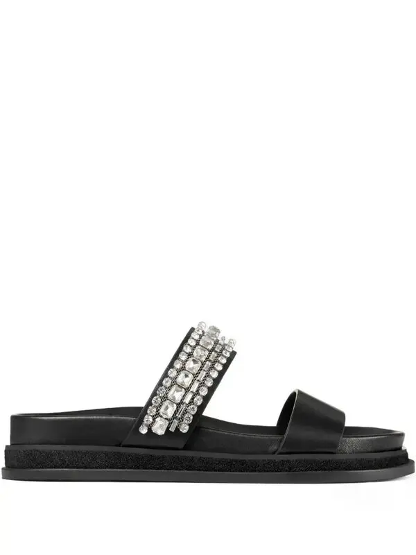 JIMMY CHOO Jadi Flat Sandals - Black