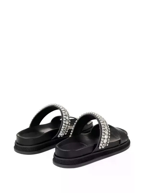 JIMMY CHOO Jadi Flat Sandals - Black