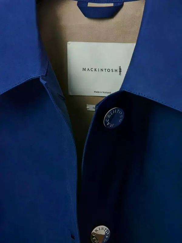 Mackintosh Collin Short-sleeve Buttoned Coat - Blue