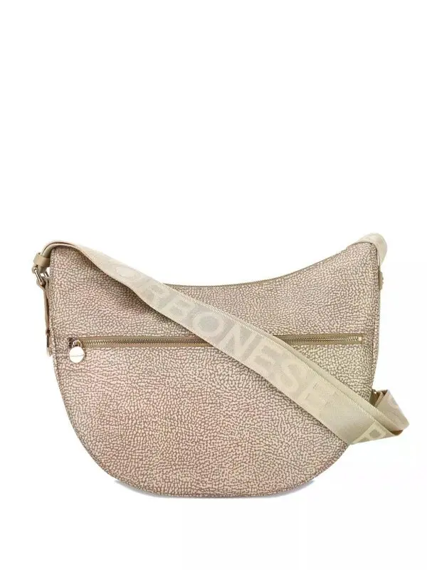 Borbonese Medium Luna Shoulder Bag - Neutrals