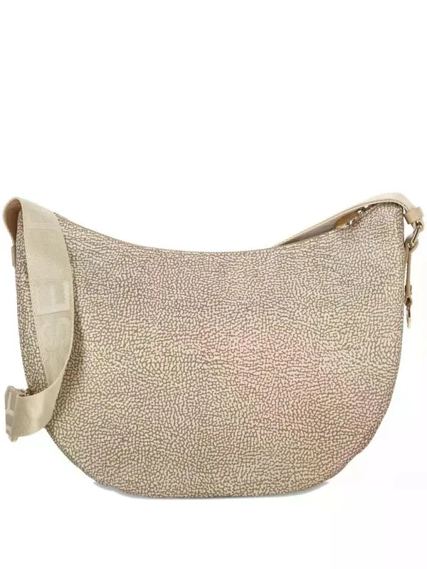 Borbonese Medium Luna Shoulder Bag - Neutrals