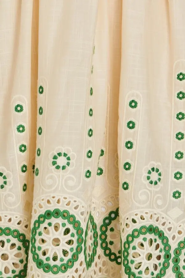 Zimmermann Broderie Anglaise Cotton Midi Dress