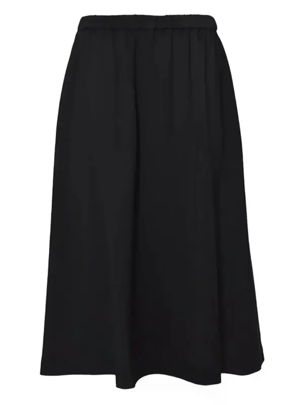 Aspesi Elasticated-waist Midi Skirt - Black
