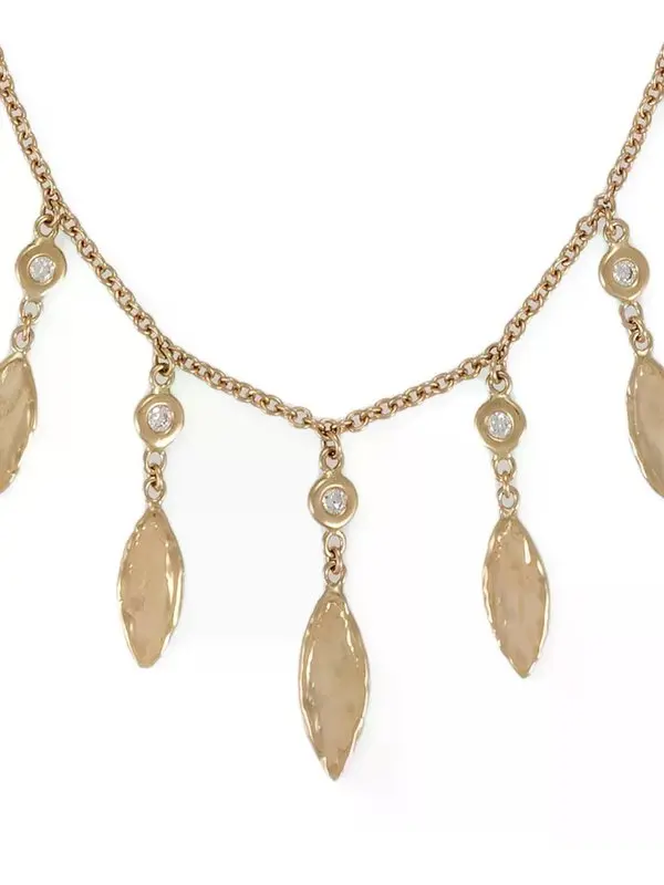 Jacquie Aiche 14ct Gold Diamond Necklace