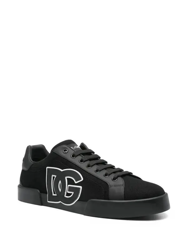 Dolce & Gabbana Logo-patch Sneakers - Black