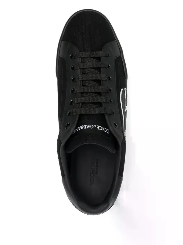 Dolce & Gabbana Logo-patch Sneakers - Black