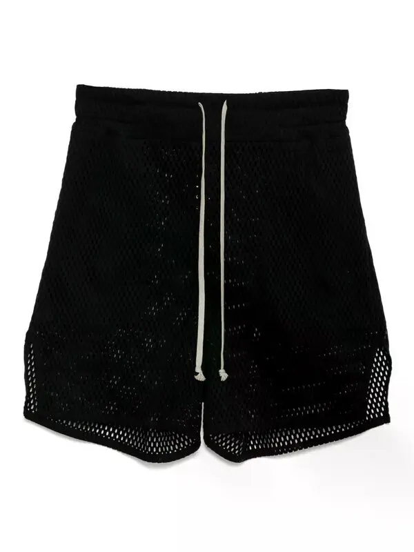 Rick Owens Cotton Drop-crotch Shorts - Black