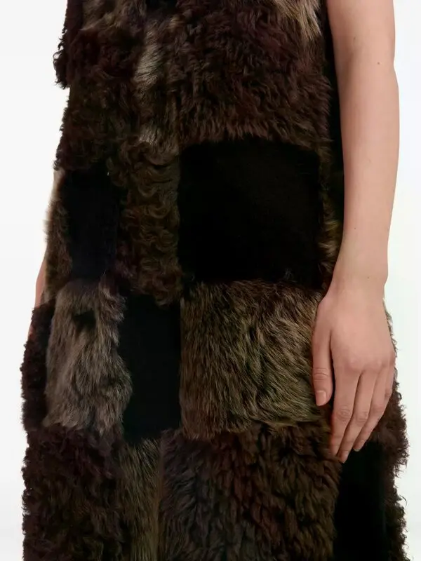 Marni Faux Fur Patchwork Gilet