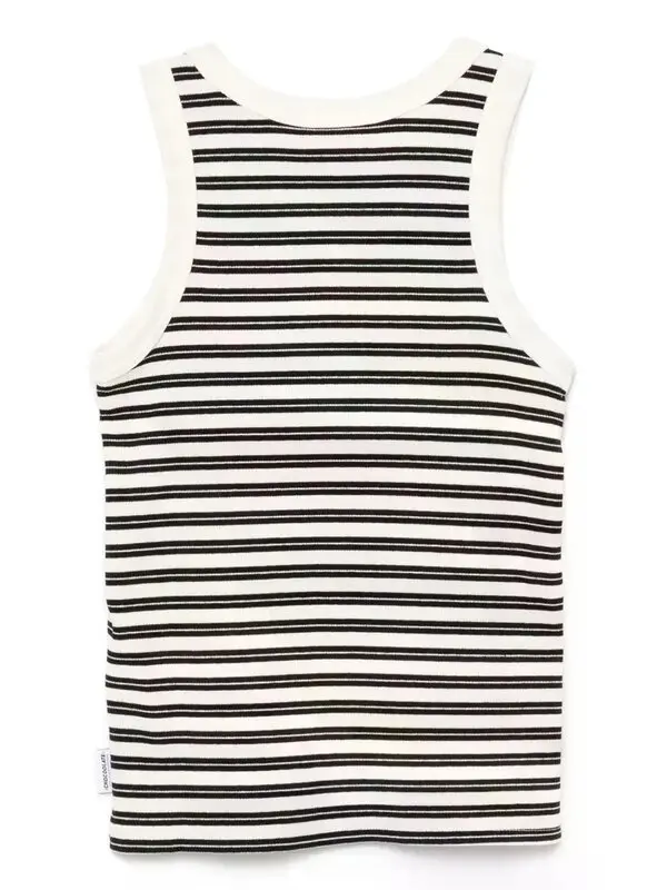 CHOCOOLATE Striped Tank Top - Neutrals
