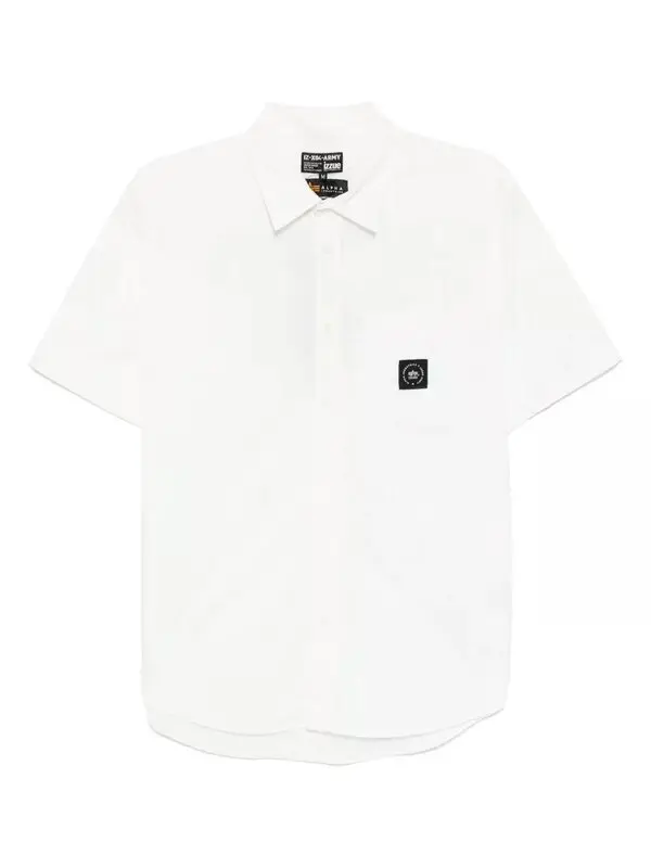 Izzue Logo-patch Shirt - White