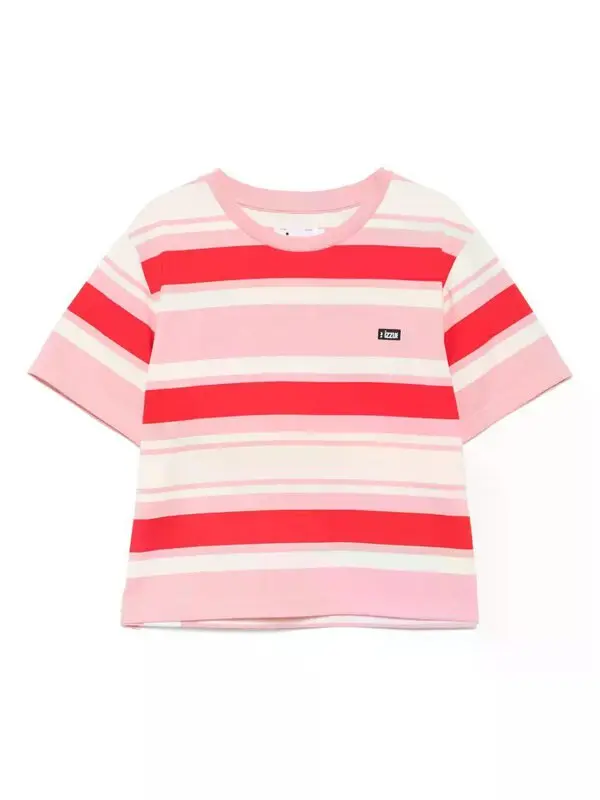 Izzue Striped Logo T-shirt