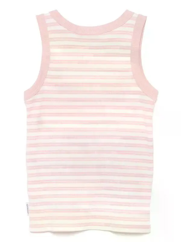 CHOCOOLATE Striped Tank Top - Pink