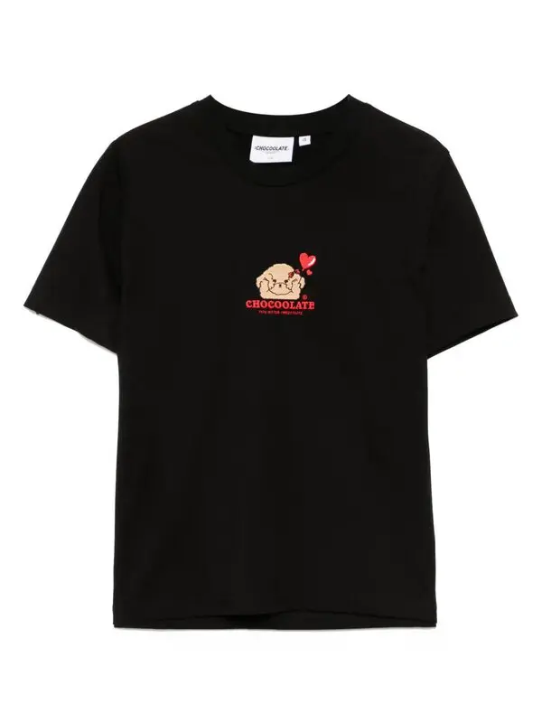 CHOCOOLATE Logo-embroidered T-shirt