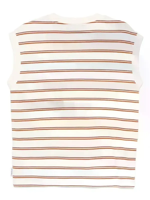 CHOCOOLATE Striped Tank Top - Neutrals