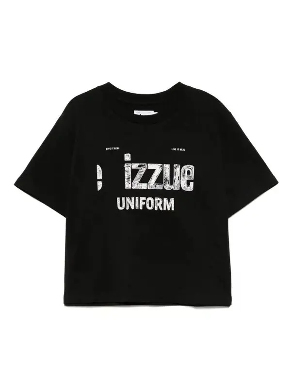 Izzue Logo-print T-shirt - Black