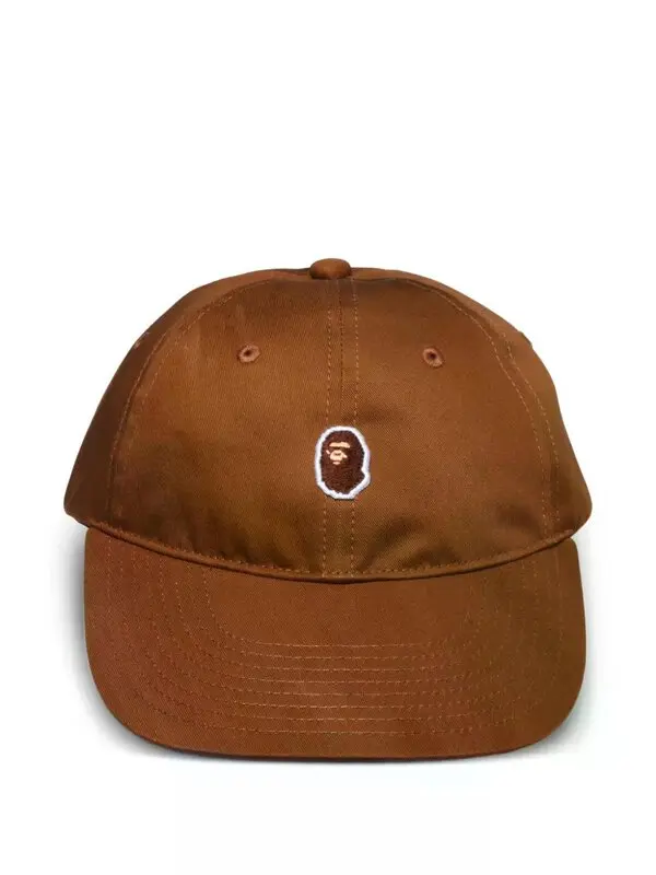 A BATHING APE Logo-embroidered Baseball Cap - Brown