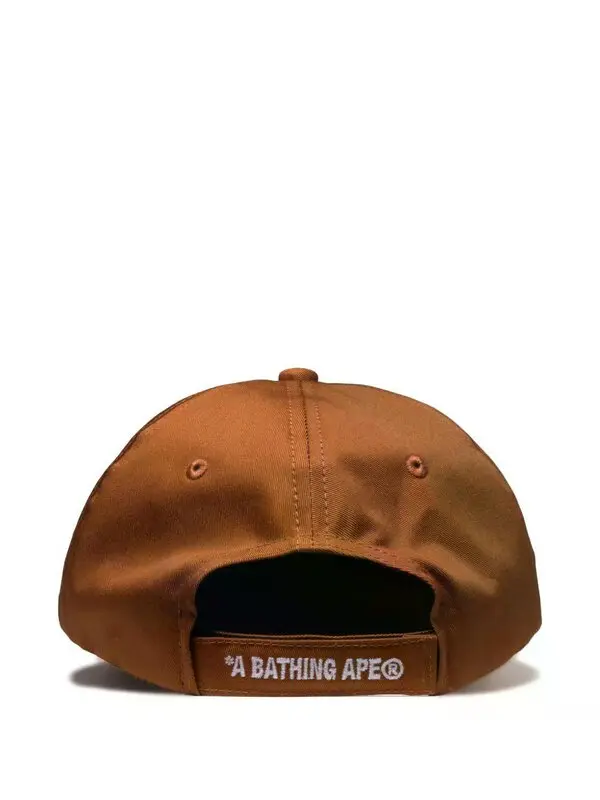 A BATHING APE Logo-embroidered Baseball Cap - Brown