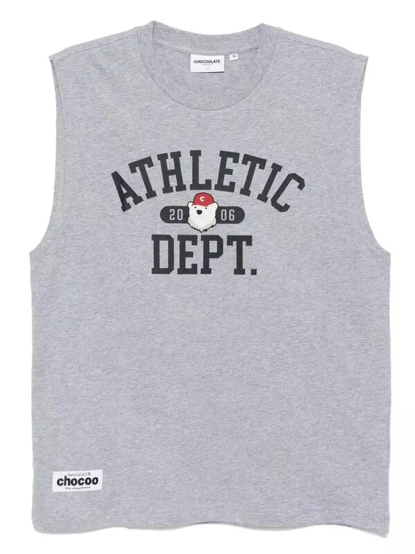 CHOCOOLATE Graphic-print Vest - Grey