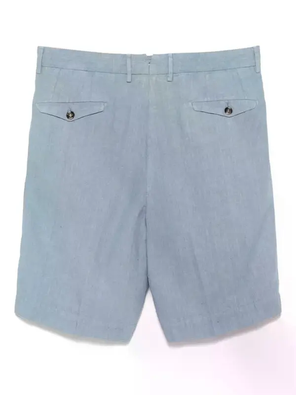 DELL'OGLIO Linen Shorts - Blue