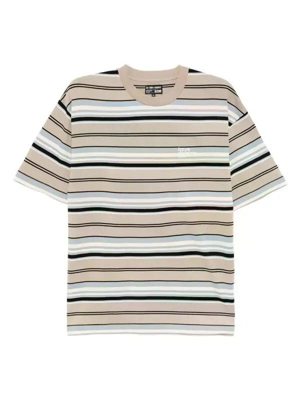 Izzue Striped Logo T-shirt