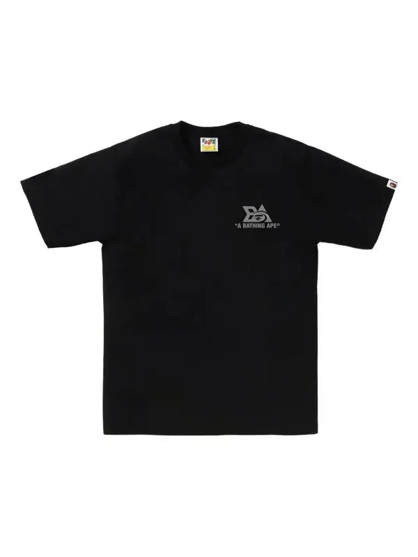 A BATHING APE Graphic-logo T-shirt - Black