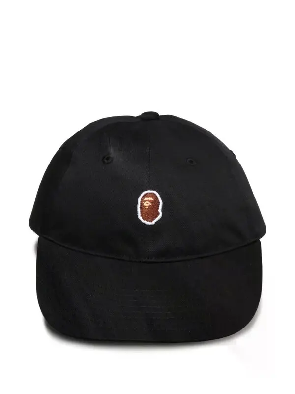 A BATHING APE Logo-embroidered Baseball Cap - Black