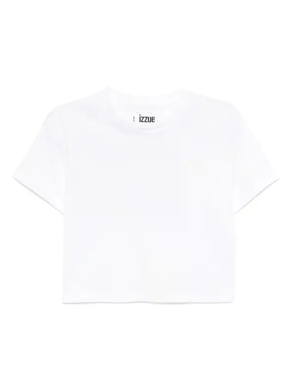Izzue Logo-embroidered T-shirt - White