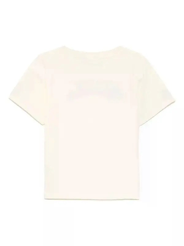 CHOCOOLATE Logo-embroidered T-shirt - Neutrals